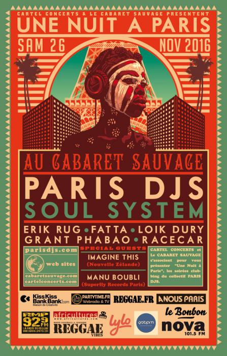 Paris Djs Soul System le 26 novembre à Paris | REGGAE.FR